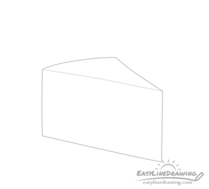 How to Draw a Cake Slice Step by Step - EasyLineDrawing