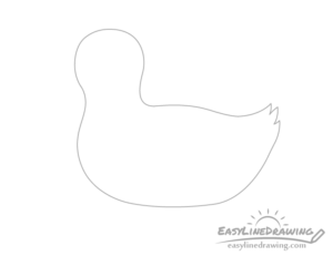 How to Draw a Duck Step by Step - EasyLineDrawing