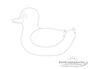 How to Draw a Duck Step by Step - EasyLineDrawing