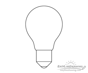 How to Draw a Light Bulb Step by Step - EasyLineDrawing