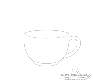 How to Draw a Coffee Cup Step by Step - EasyLineDrawing