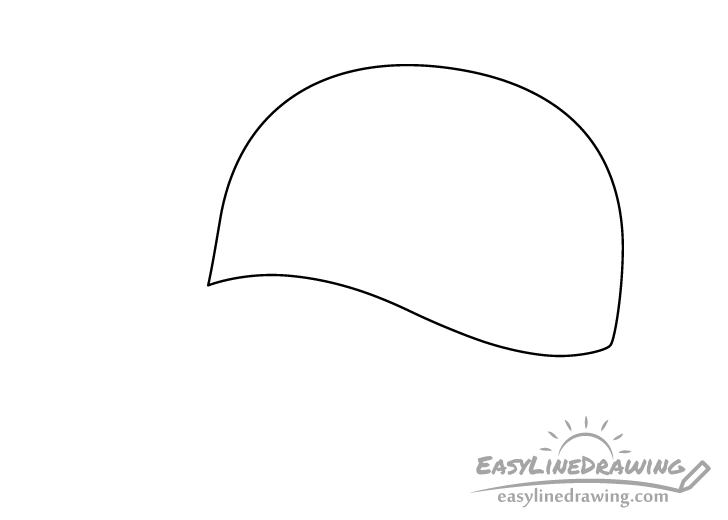 How To Draw A Baseball Cap Step By Step EasyLineDrawing How To Draw A Baseball Cap Step By Step EasyLineDrawing