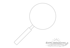 How to Draw a Magnifying Glass Step by Step - EasyLineDrawing