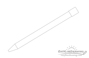How to Draw a Pen Step by Step - EasyLineDrawing