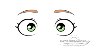 How to Draw Eye Expressions Step by Step - EasyLineDrawing