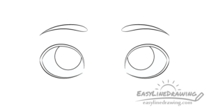 How to Draw Eye Expressions Step by Step - EasyLineDrawing