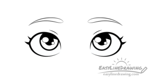How to Draw Eye Expressions Step by Step - EasyLineDrawing