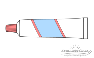 How to Draw Toothpaste Step by Step - EasyLineDrawing