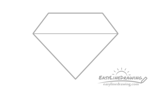 How to Draw a Diamond Step by Step - EasyLineDrawing