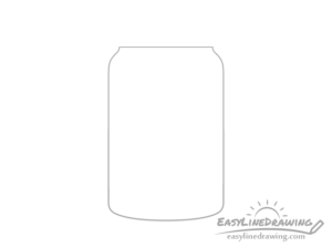 How to Draw a Jar of Jam Step by Step - EasyLineDrawing