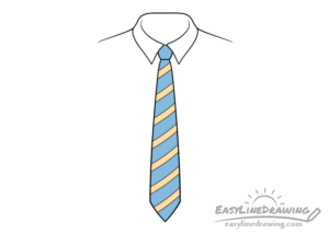 How to Draw a Tie Step by Step - EasyLineDrawing