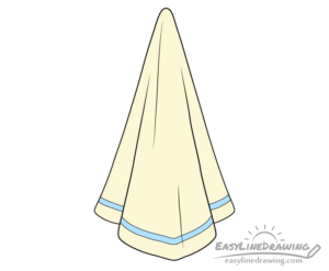 How to Draw a Towel or Cloth Step by Step - EasyLineDrawing