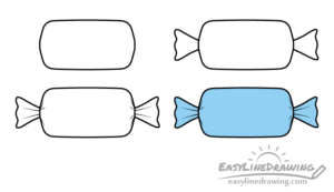 How to Draw Candies & Sweets Step by Step - EasyLineDrawing