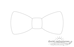 How to Draw a Bow Tie Step by Step - EasyLineDrawing
