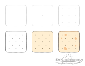 How to Draw a Cracker Step by Step - EasyLineDrawing