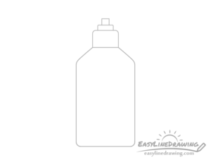 How to Draw Hand Sanitizer Step by Step - EasyLineDrawing