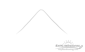 How to Draw Mountains Step by Step - EasyLineDrawing