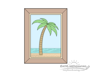 How to Draw a Picture Frame Step by Step - EasyLineDrawing