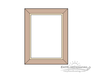How to Draw a Picture Frame Step by Step - EasyLineDrawing