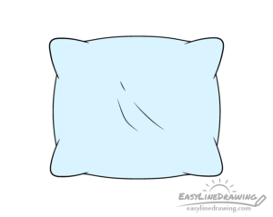 How to Draw a Pillow Step by Step - EasyLineDrawing