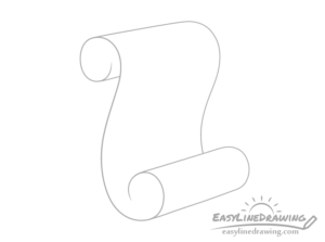 How to Draw a Scroll Step by Step - EasyLineDrawing