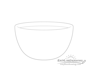 How to Draw a Bowl of Soup Step by Step - EasyLineDrawing