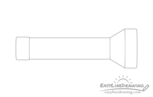 How to Draw a Flashlight Step by Step - EasyLineDrawing