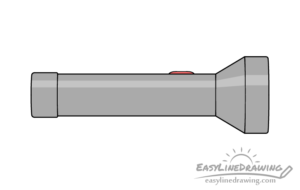 How to Draw a Flashlight Step by Step - EasyLineDrawing