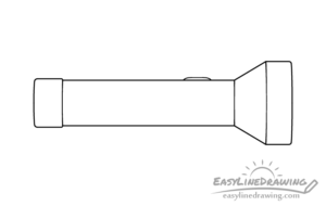 How to Draw a Flashlight Step by Step - EasyLineDrawing
