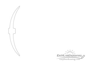 How to Draw a Mining Pick Step by Step - EasyLineDrawing