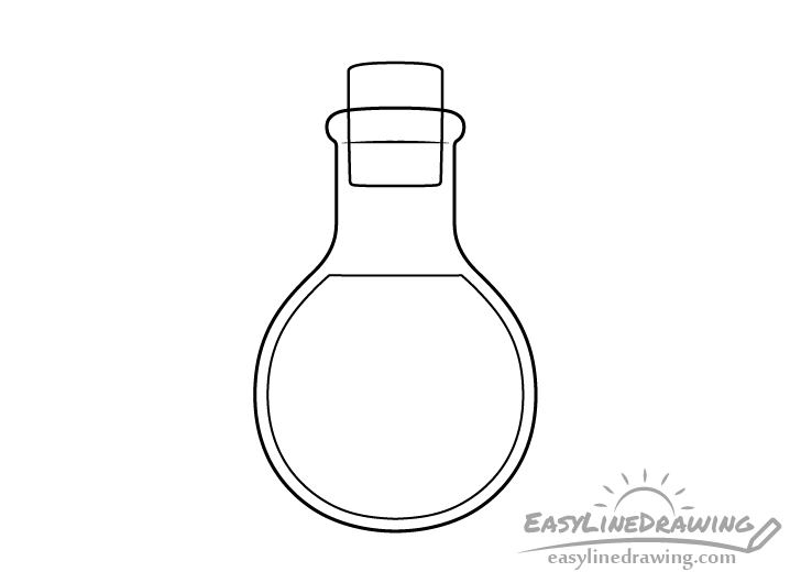 How To Draw A Potion Step By Step EasyLineDrawing