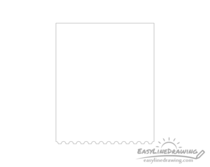How to Draw a Stamp Step by Step - EasyLineDrawing