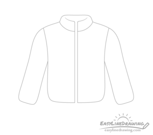 How to Draw a Jacket Step by Step - EasyLineDrawing