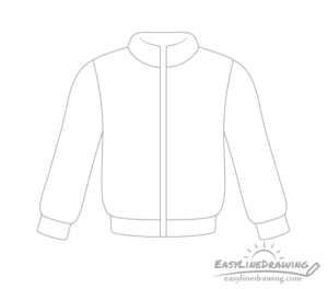 How to Draw a Jacket Step by Step - EasyLineDrawing