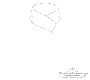 How to Draw a Scarf Step by Step - EasyLineDrawing