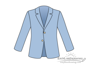 How to Draw a Suit Step by Step - EasyLineDrawing