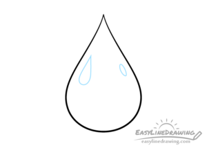 How to Draw a Water Drop Step by Step - EasyLineDrawing