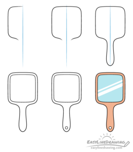 How to Draw a Mirror (6 Easy Steps) - EasyLineDrawing