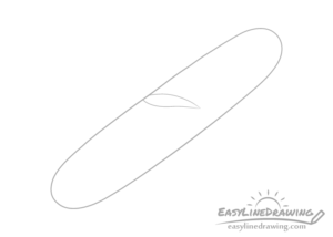 How to Draw a Baguette (French Bread) Step by Step - EasyLineDrawing