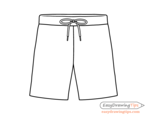 How to Draw Shorts (8 Easy Steps) - EasyLineDrawing