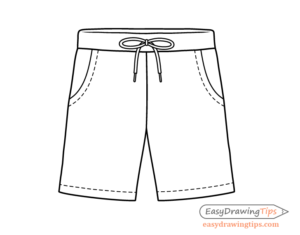 How to Draw Shorts (8 Easy Steps) - EasyLineDrawing