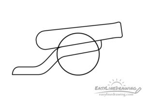 How to Draw a Cannon Step by Step - EasyLineDrawing