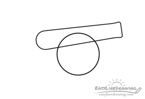 How to Draw a Cannon Step by Step - EasyLineDrawing