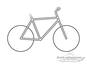 How to Draw a Bike Step by Step - EasyLineDrawing